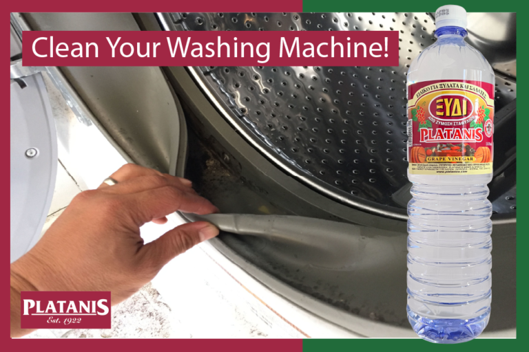 Clean Your Washing Machine with Platanis Vinegar - Platanico